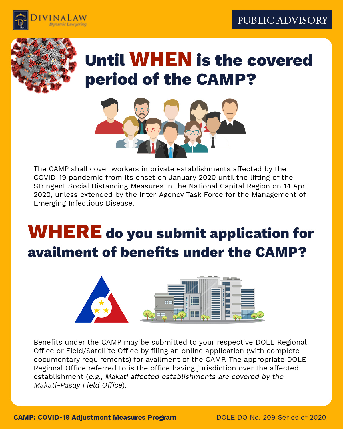 COVID-19 Adjustment Measures Program (CAMP) | DivinaLaw