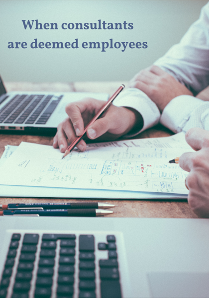 When consultants are deemed employees | DivinaLaw