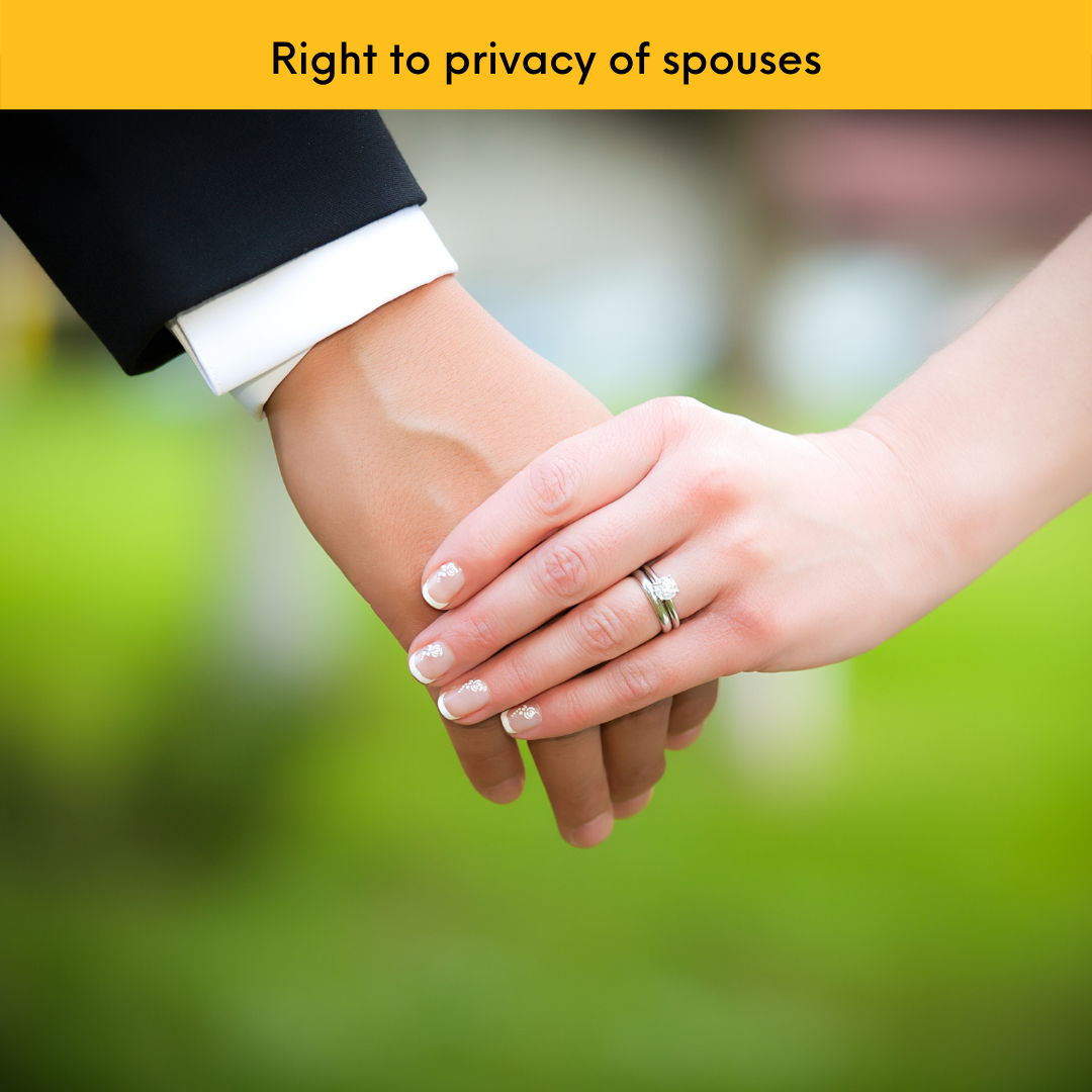 Right to privacy of spouses | DivinaLaw