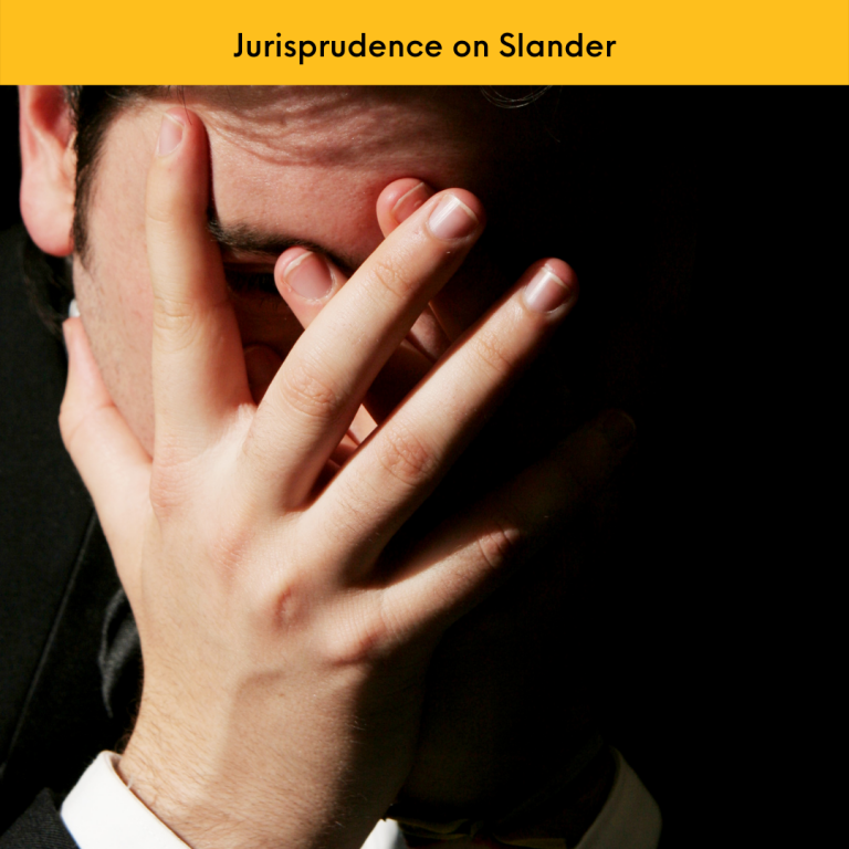 Law on slander REVISITED | DivinaLaw