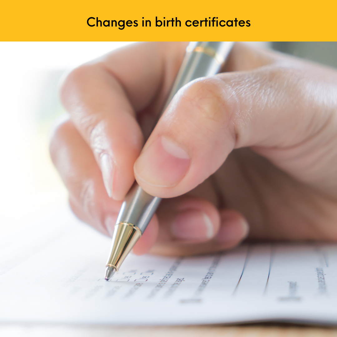 Changes In Birth Certificates DivinaLaw