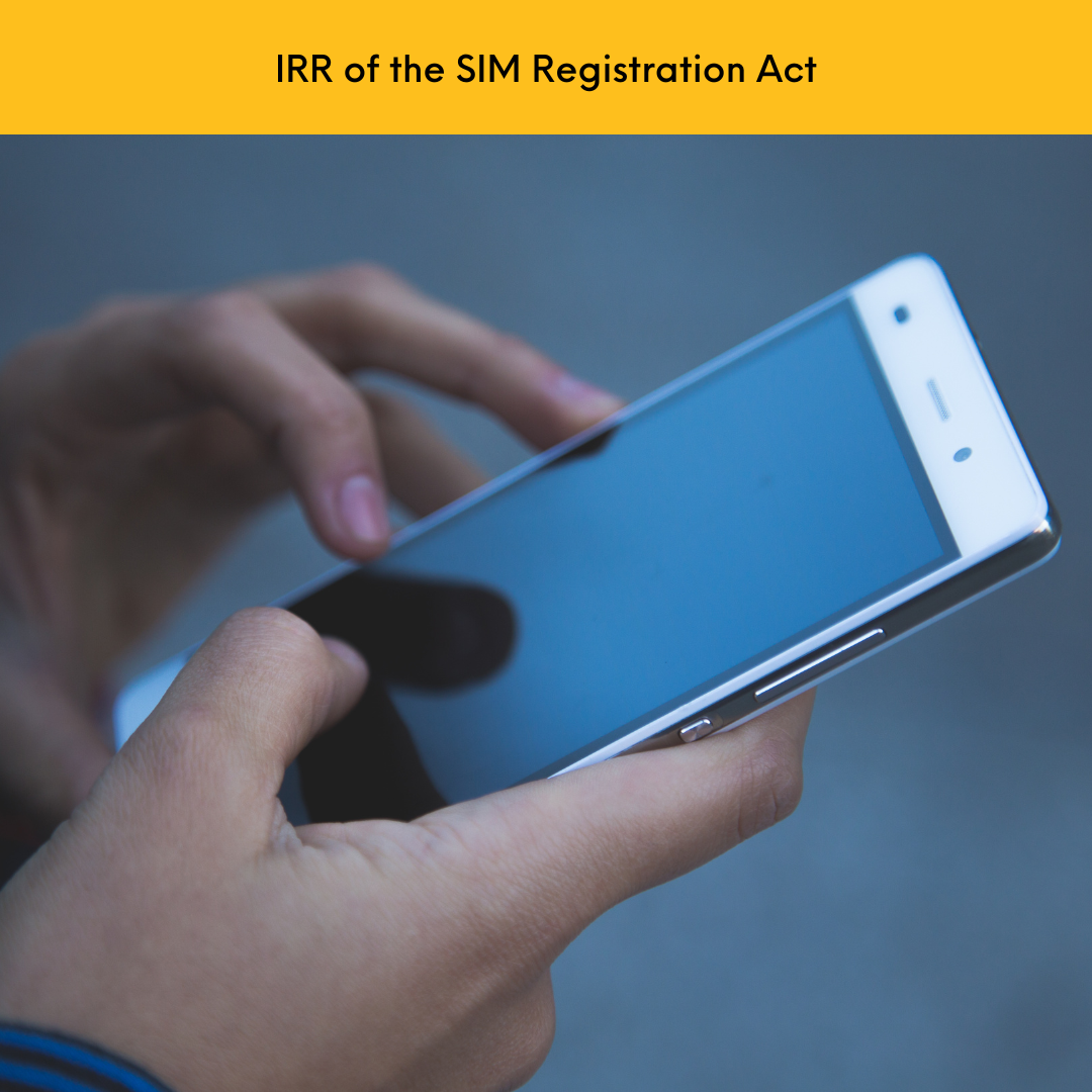 Updates on the Sim Registration Act | DivinaLaw