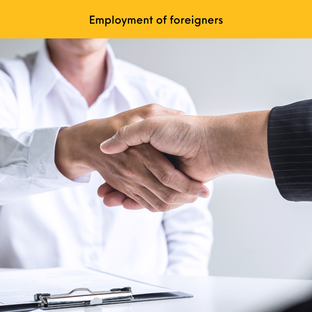 Employment of foreigners | DivinaLaw