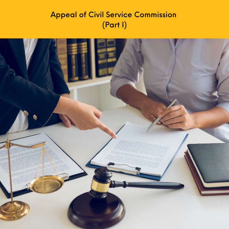 Appeal of Civil Service Commission (1) | DivinaLaw
