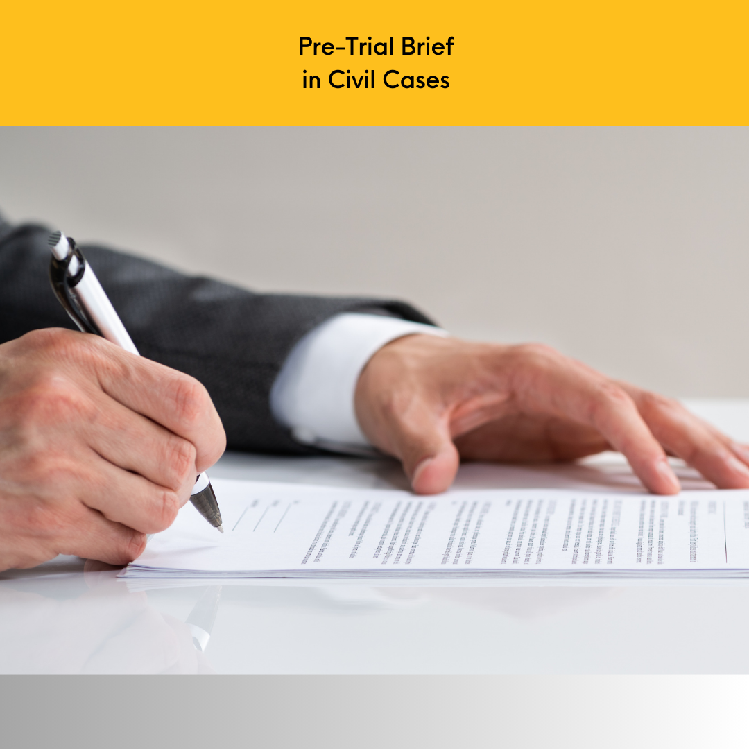 Pre-Trial Brief in civil cases | DivinaLaw